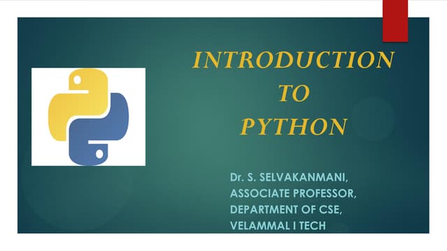 Intro To Programming Week 2 Python Installation Pptx