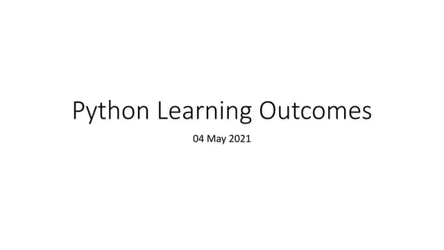 Python Presentation Ppt 5836