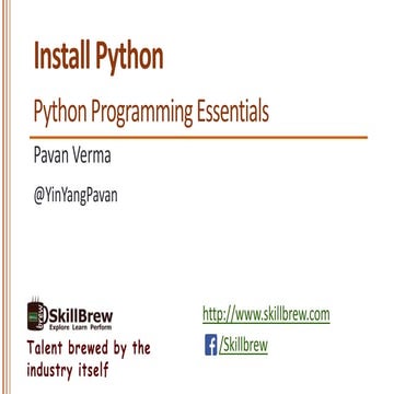 Python Programming Essentials M3 Python Installation Ppt 1241