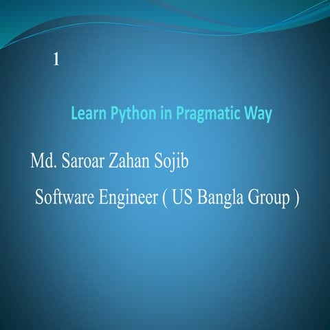 Learn Python In Pragmatic Way Ppt