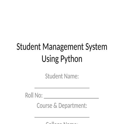 Computer Project for class 12 CBSE on school management | PDF