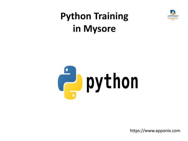 Pythontraining Ppt