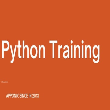 Python training in bhubaneswar | PPTX