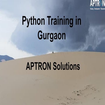 Python Training in Gurgaon.pdf