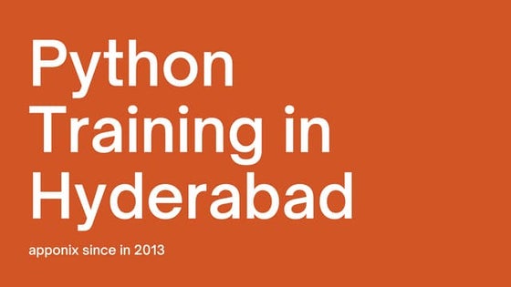 Python training in bhubaneswar | PPTX