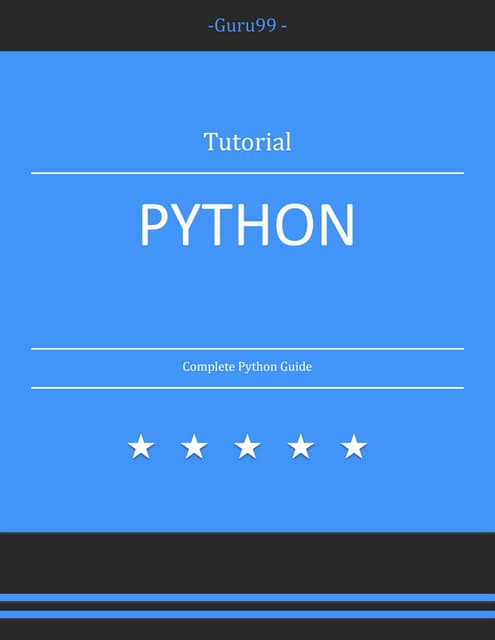 Python Tutorial | Pdf