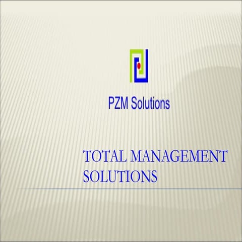Pzm Solutions Presentation | PPT