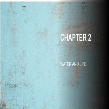 CHAPTER 2- CHEMISTRY- water and life.pptx