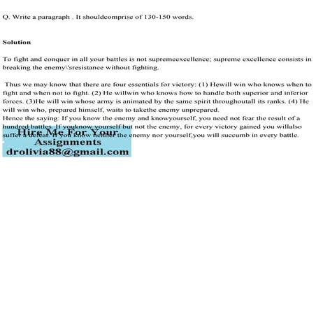 Q. Write a paragraph . It shouldcomprise of 130-150 words.Solu.pdf