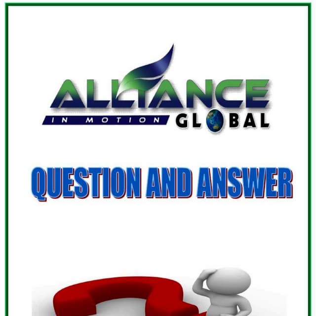 Aim Global: Tanong at Sagot | PDF