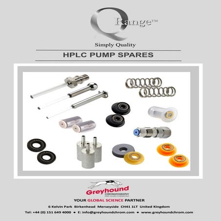 Greyhound Chromatography Q-Range HPLC Pump Spares | PDF