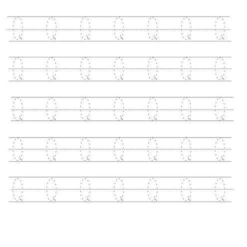 Tracing Alphabets (Q-U) | PDF