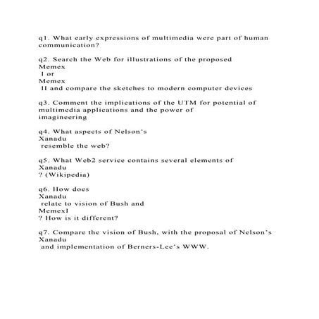 q1. What early expressions of multimedia were part of human communic.docx