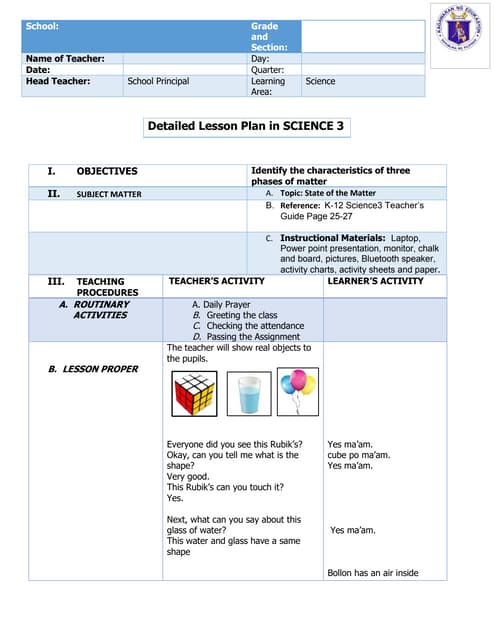 LE_Science7_Q1_week-2_final.pdf Learning Exemplar for science 7 MATATAG curriculum | PDF ...