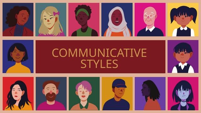 5 TYPES OF COMMUNICATIVE STYLES (MARTIN JOOS) | PPTX
