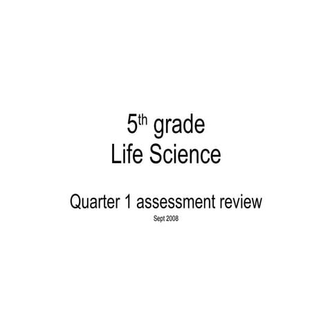 Q1 5th Grade Review 2008 A | PPT