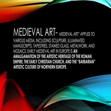 Art 9 - Byzantine, Romanesque, and Gothic Art | PPTX