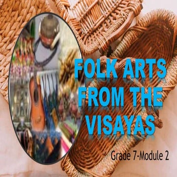 GRADE 7 ARTS AND CRAFTS OF VISAYAS | PPTX