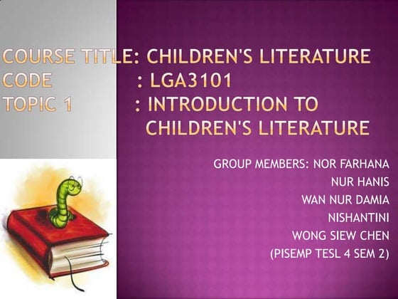 Issues in Children's Literature | PPT