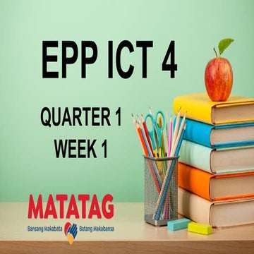 Q1-EPP ICT 4 WEEK 1 PPT.Kahalagahan ng Computer at Computing Device | PPTX