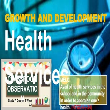 Q1-HEALTH Grade7 (HEALTH SERVICES)-PPT.pptx | Free Download