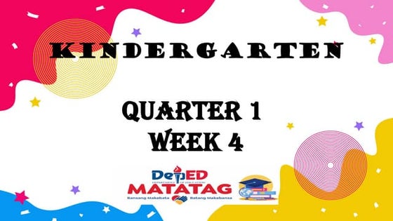 Worksheet Kindergarten Matatag Quarter 1 Week 5 | PDF