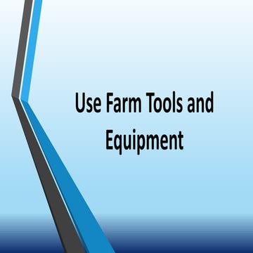 Basic Farm Tools | PDF