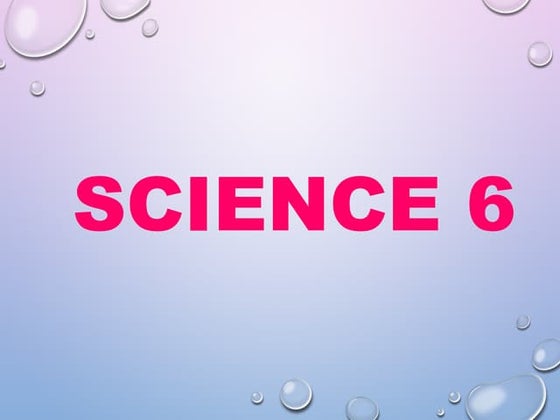 Science 6 Grade 6 1st Quarter Week 1 Day 1 | PPTX | Chemistry | Science