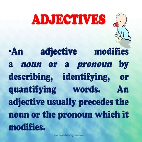English Lesson Adjectives for junior students | PPTX