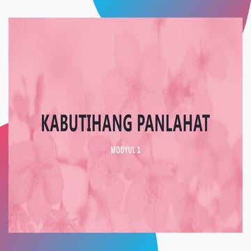 Q1-WK3-D1.pptx - KABUTIHANG PANLAHAT LAYUNIN NG :IPUNAN | PPT