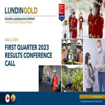Lundin Gold Q1 2025 Conference Call Presentation | PDF