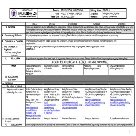 MELCS AP9 deped | PDF