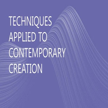 Contemporary Arts Different Arts TECHNIQUES.pptx