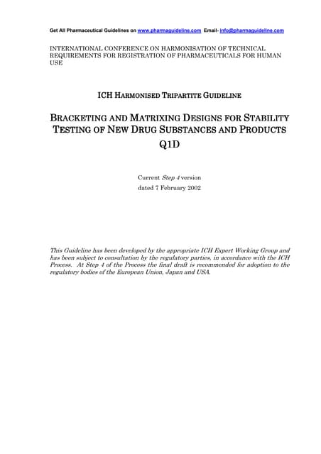 Bracketing and Matrixing Methods for Stability analysis | PPTX ...