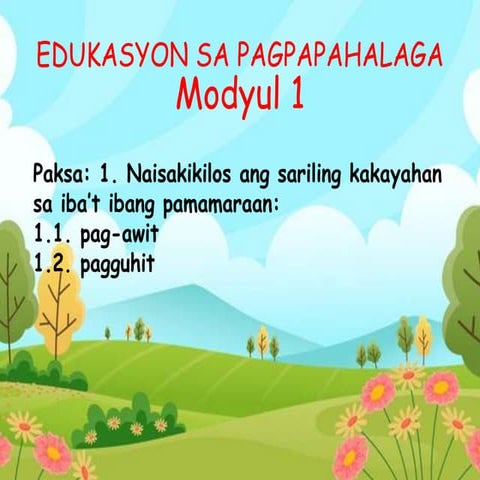Q1_ESP_MOD 1_Naisakikilos ang sariling kakayahan sa iba’t ibang pamamaraan.pptx