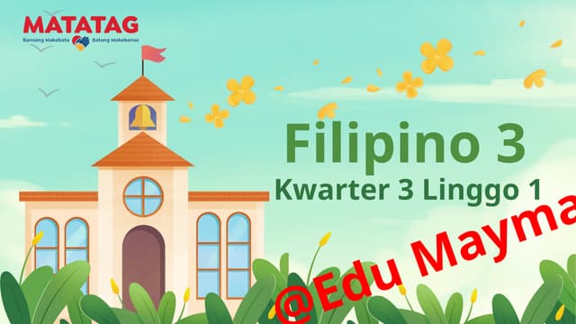 FILIPINO Grade 3 power point presentation | PPTX