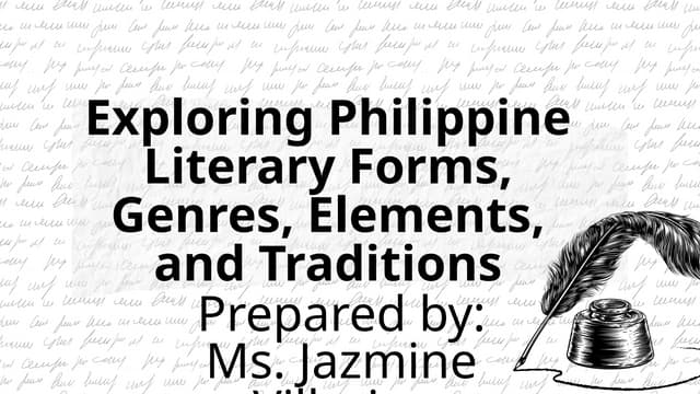 Introduction to Literature in English | PPTX