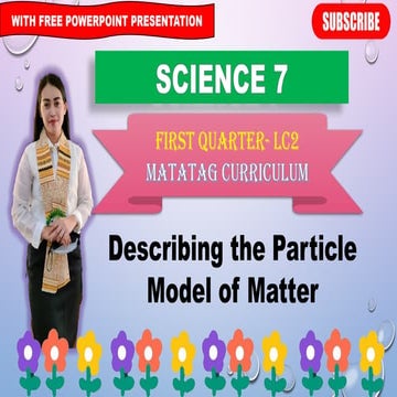 Particle-theory - Notes and activities for grade 7 | PPTX