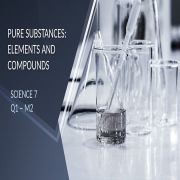 ELEMENTS AND COMPOUNDS Powerpoint Presentations | PPTX