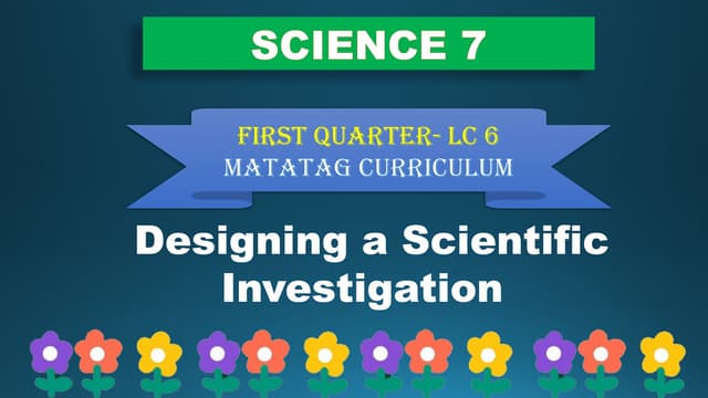 IGCSE planning an investigation student booklet | DOC