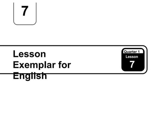 English 7 Quarter 1 Day 1 Matatag Curriculum | PPT
