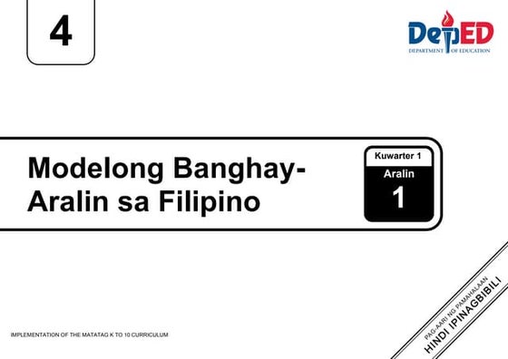 Filipino 7 Lesson 1 Week 1 Panitikan sa Panahon ng Katutubo-Tuluyan (Alamat) | PDF
