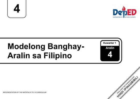 Filipino 5 Q1 Module 1 PAG-UUGNAY NG SARILING KARANASAN SA NAPAKINGGANG ...