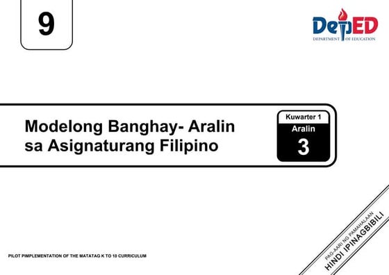 LE_Q2_Filipino 7_Lesson 1 Week 4. lesson exemplar | PDF