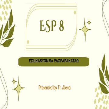 QUARTER 1 LESSON ESP G-8.pptx DISCUSSION AND ACTIVITY | PPT