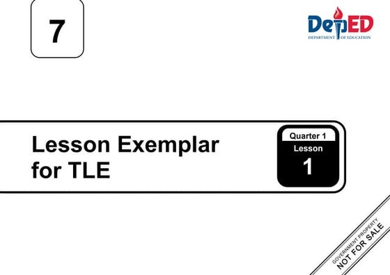 00 Matatag Lesson Exemplar Tle Ict7 W1 V2 Pdf Education Industry Industries