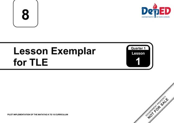 Q1_TLE 8_Week 1- Day 1 tools and equipment | PPTX