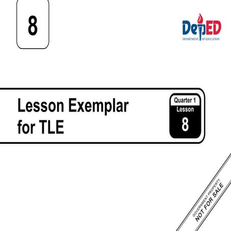 Q1_LE_TLE 8_Lesson 8_Week 8 lesson exemplar | PDF