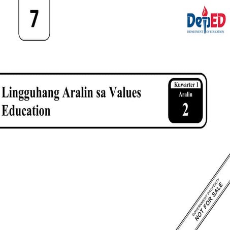 Values Education (WEEK #2).pptxgrade 7 7 | PPTX
