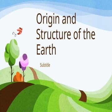 Earth and Life Science Quarter 1 Module 1 Origin and Structure of Earth ...